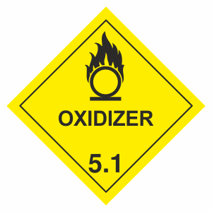 Class 5 Oxidizer 5.1 - 250 labels per roll